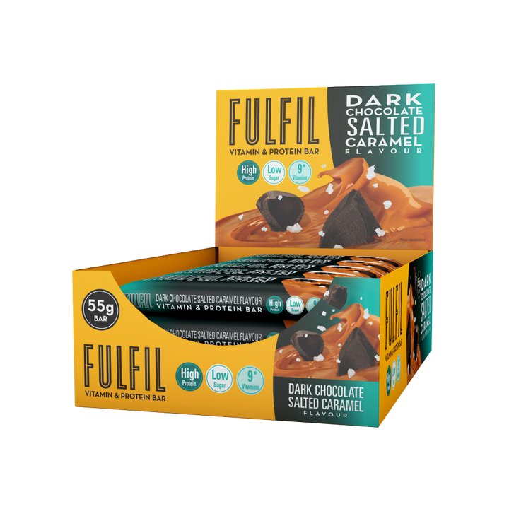 Caramel Protein Bar Selection Box - 10x55g – FULFIL Ireland