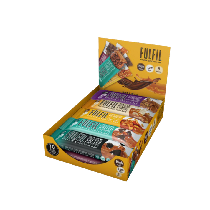 Caramel Protein Bar Selection Box - 10x55g – FULFIL Ireland