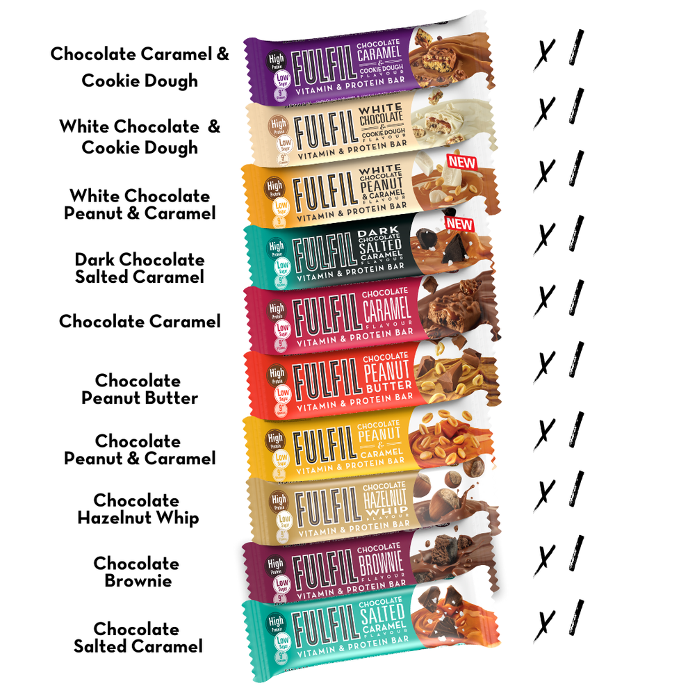 Full Range Protein Bar Selection Box - 10x55g – FULFIL Ireland